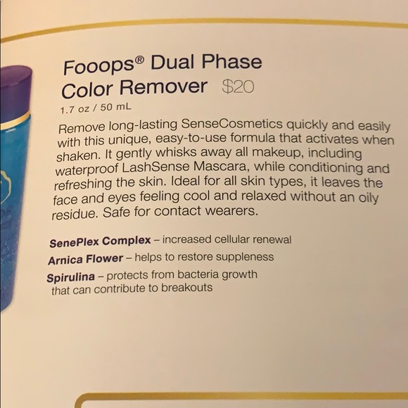 SeneGence | Makeup | Foops Dual Phase Color Remover | Poshmark